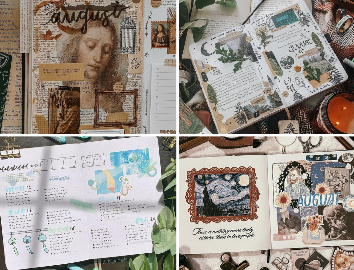 Exploring August: Bullet Journal Inspiration (P2) | Planner Bujo | May ...